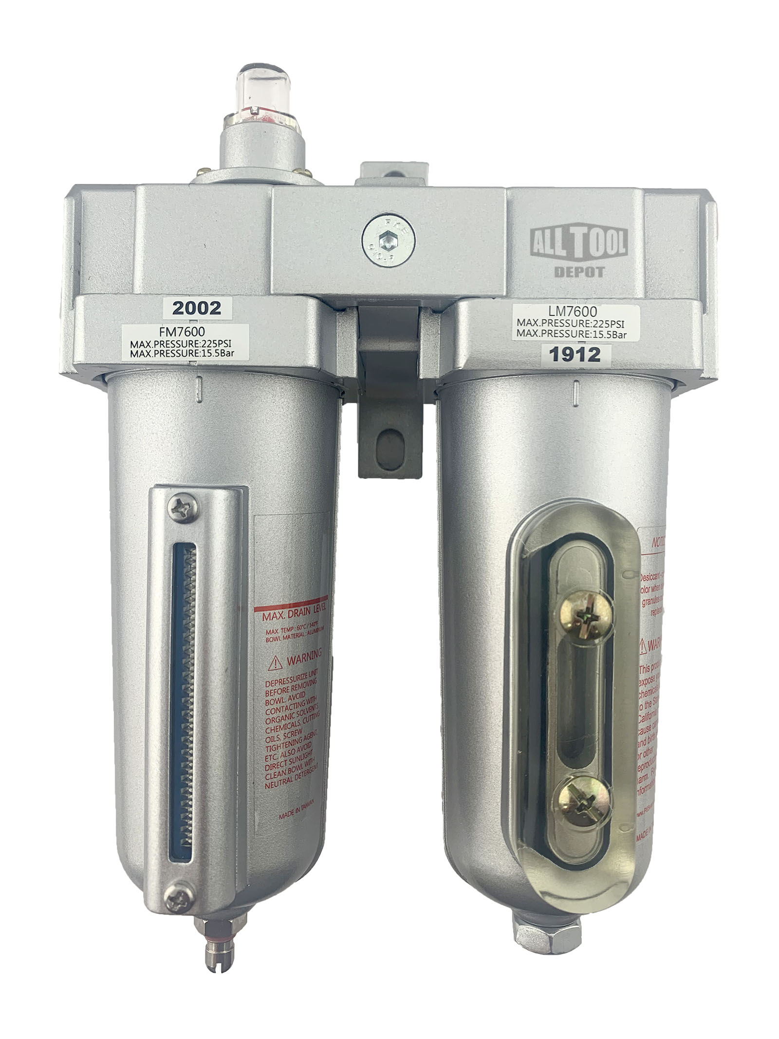 1/2″ NPT HEAVY DUTY Industrial Grade 2 Stages Coalescing Filter ...