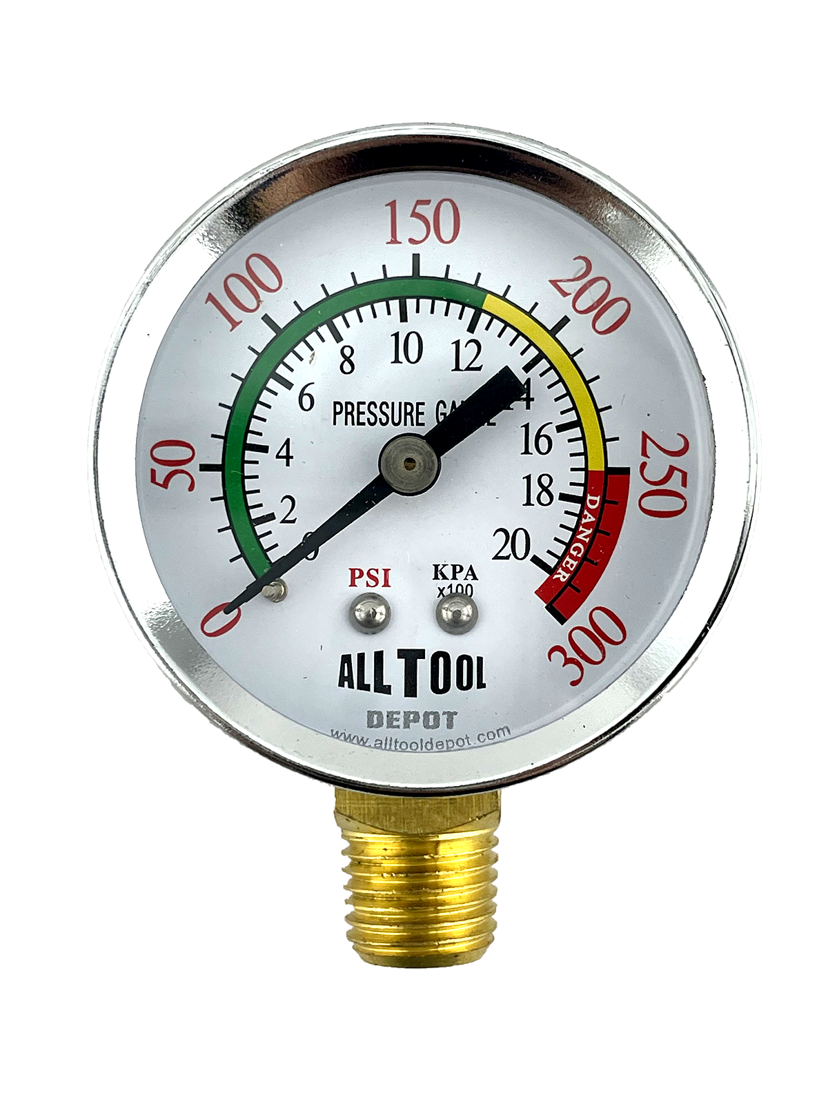2 Air Pressure Gauge Lower Side Mount 1 4 NPT 2 Dial 0 To 300 PSI 2 Air Pressure Gauge Lower Side Mount 1 4 NPT 2 Dial 0 To 300 PSI
